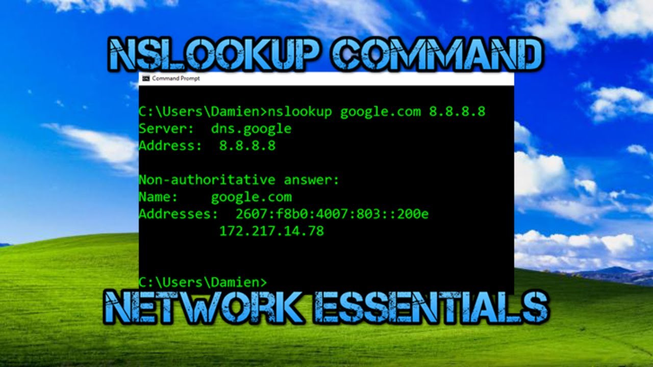 Taking a look at the NSLOOKUP command |  Basics and optional switches | Windows 7, 8, 10, 11 | DNS