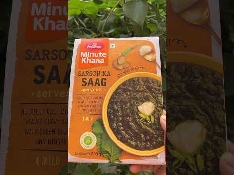 Haldirams Ready to Eat Sarson Ka Saag Taste Test & Review #haldirams #sarsonkasaag #minivlog