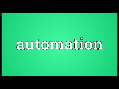 Automation Meaning