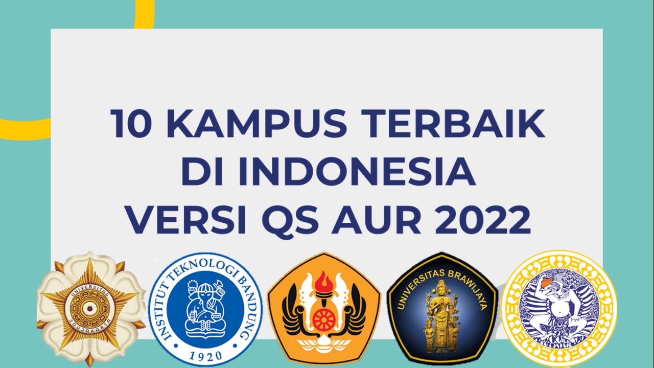 10 KAMPUS TERBAIK DI INDONESIA VERSI QS AUR 2022