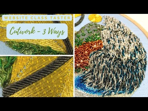Intermediate Goldwork Jungle Class Part 4 Website Taster
