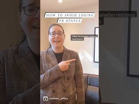 How to Avoid Losing Canadian PR Status