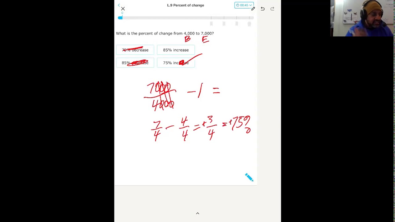 How to calculate Percentage Change in Word Problems