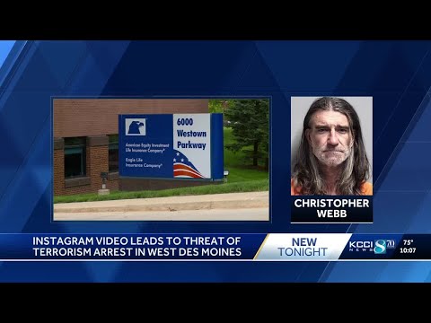 Ohio man arrested after social media post threatening to blow up West Des Moines insurance agency