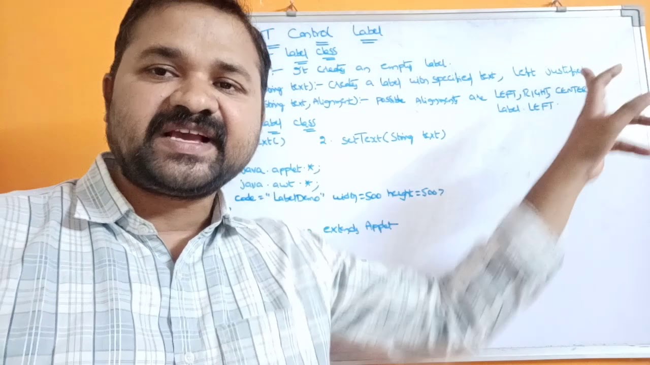 Label || AWT Controls || Java AWT