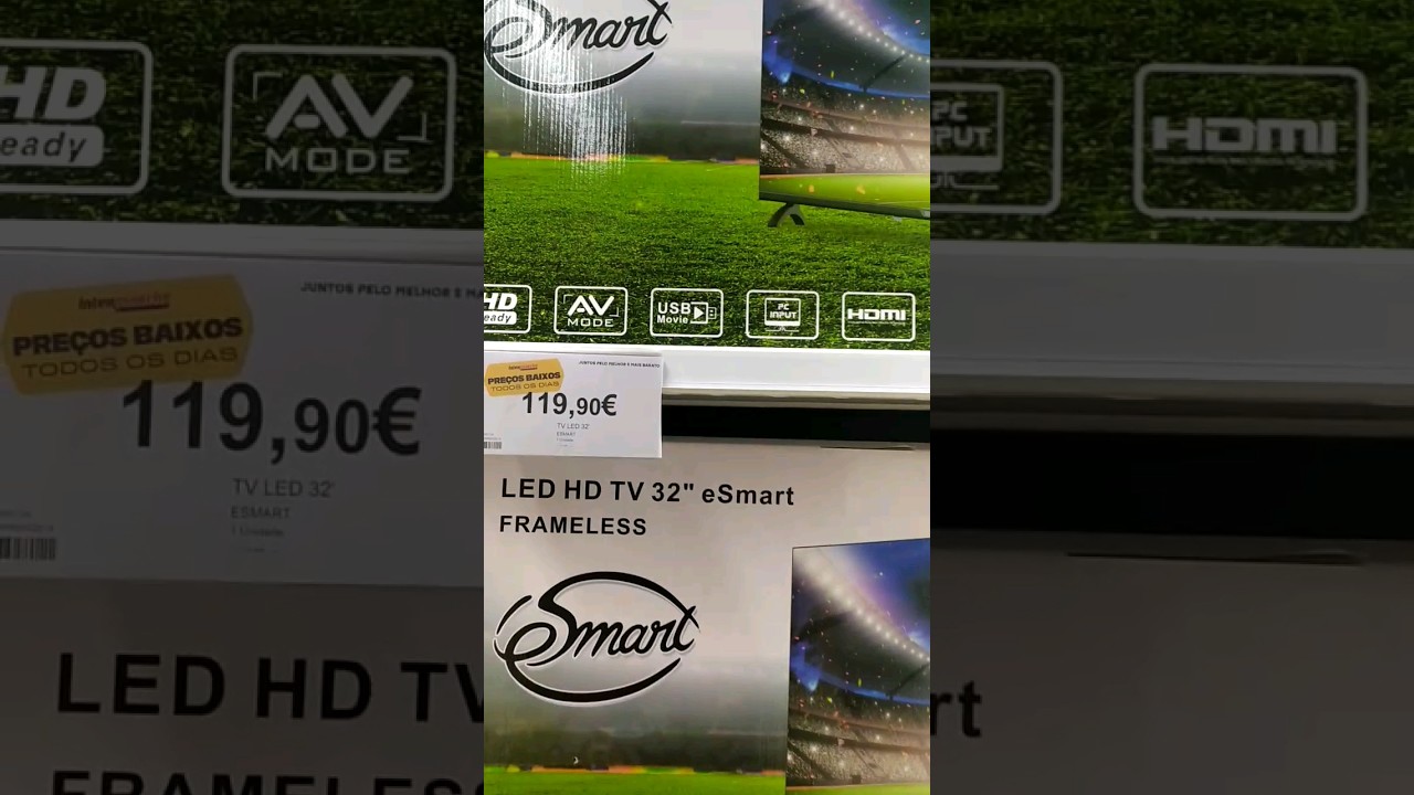 Olha o preço de uma tv smart 32 polegadas aqui em Portugal #shorts