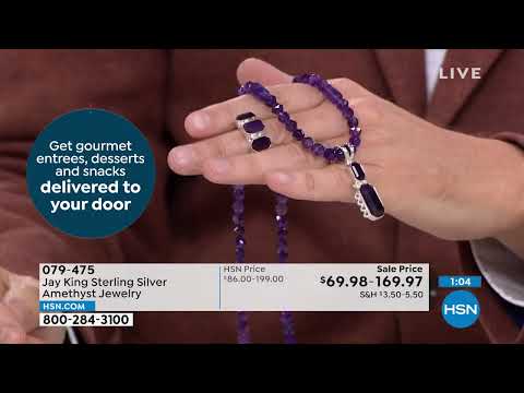 Jay King Gallery Collection Amethyst Pendant with Bead N...