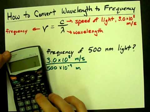 How to Convert Wavelength to Frequency
