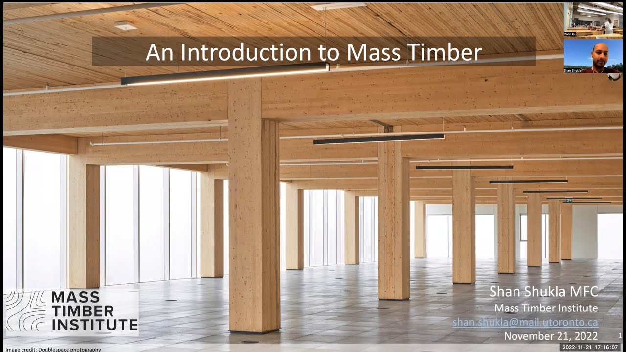 Introduction to Mass Timber - Mass Timber Institute