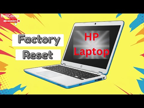 how to factory reset hp laptop