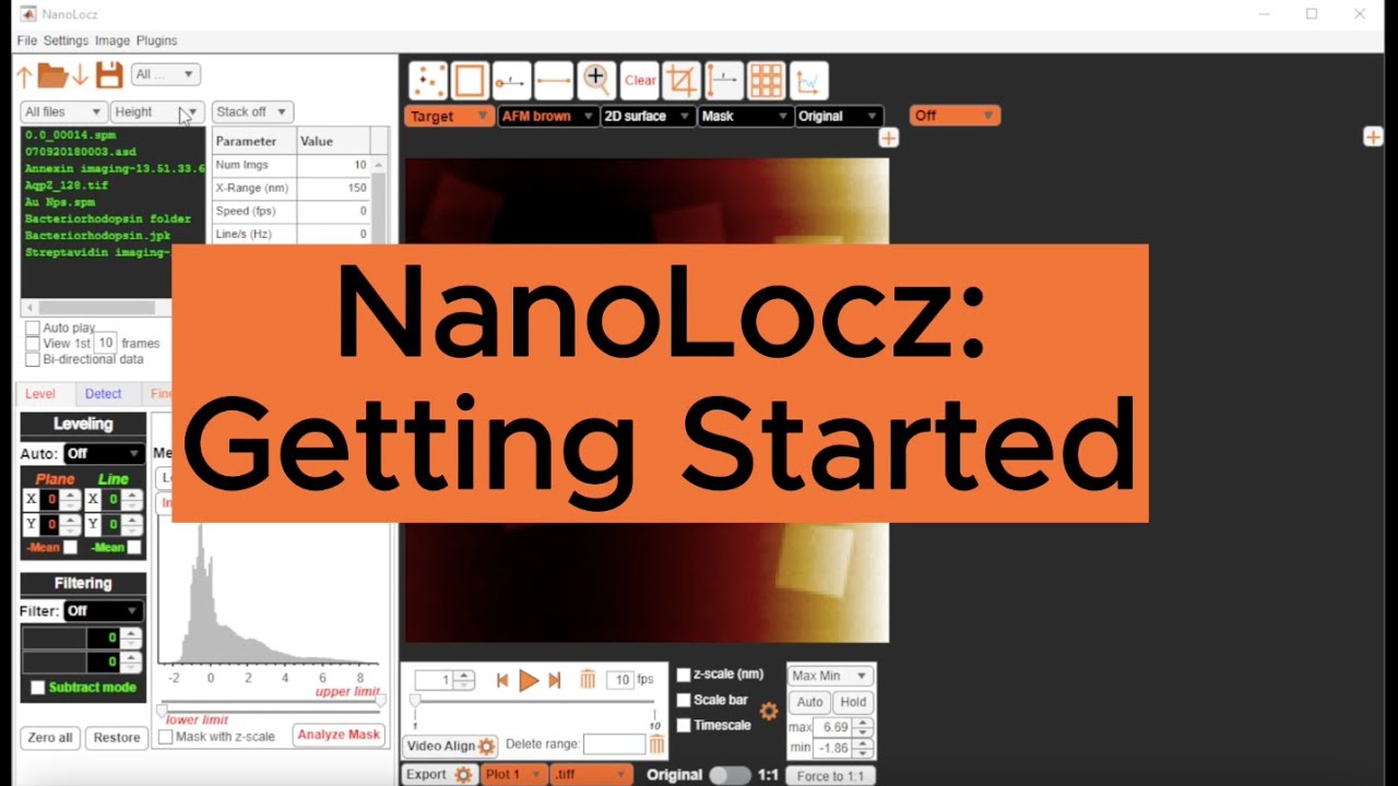 NanoLocz Tutorial: Basic Functions