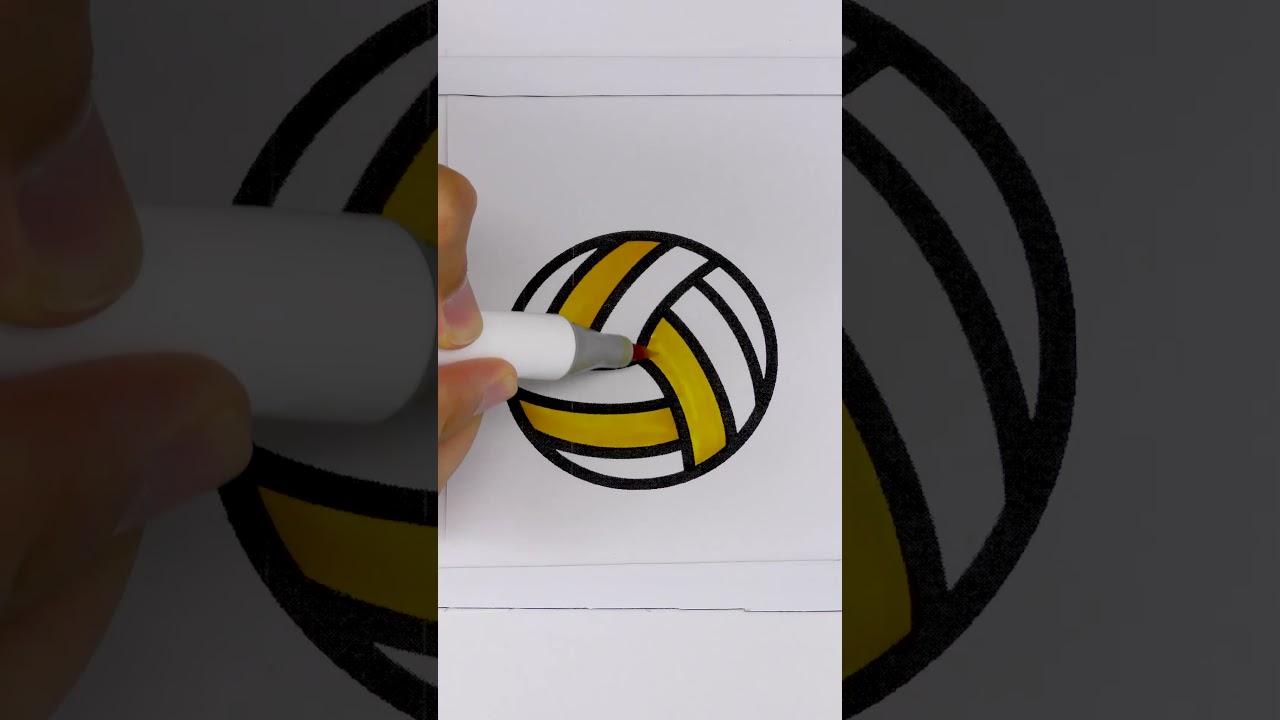 Volleyball ball - Satisfying Coloring #98