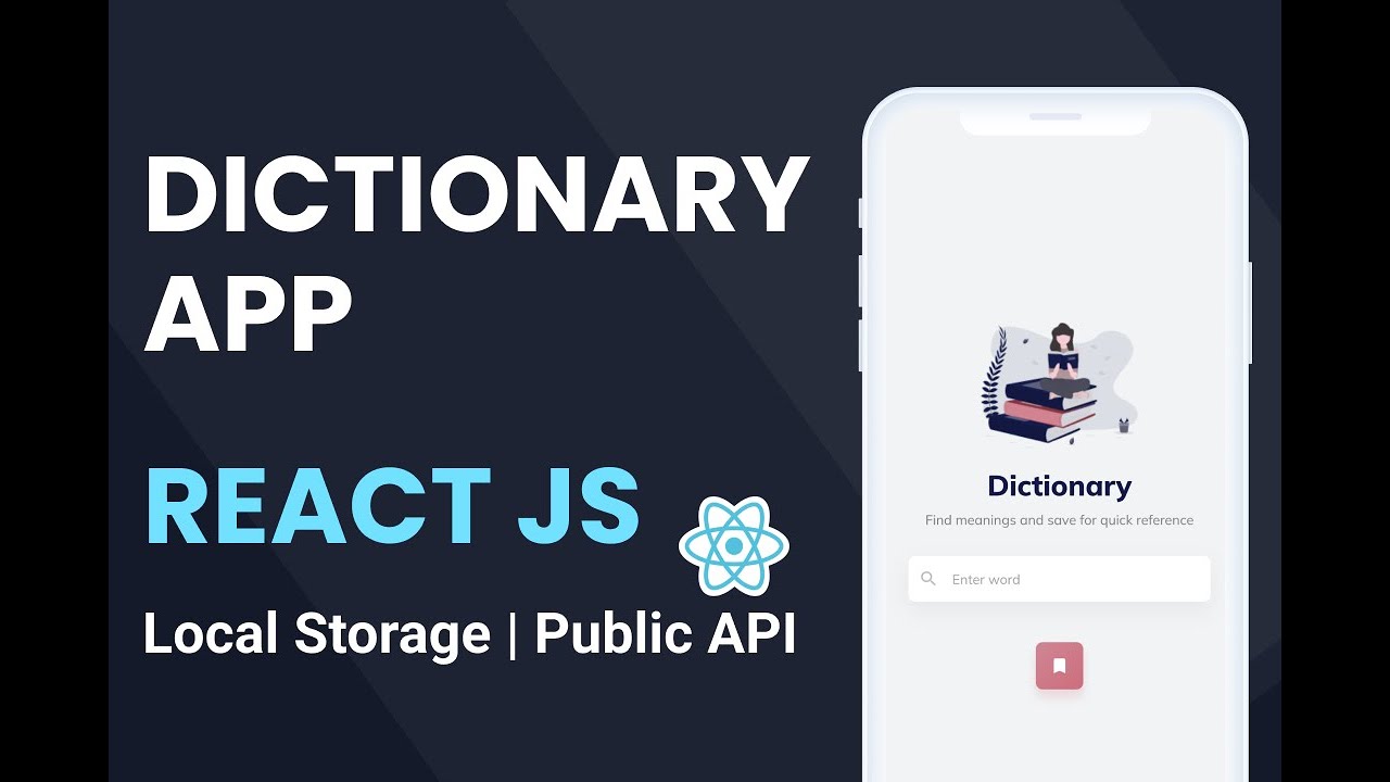 Dictionary Part 1 | React App | Local storage, Navigation, Public API, Audio API