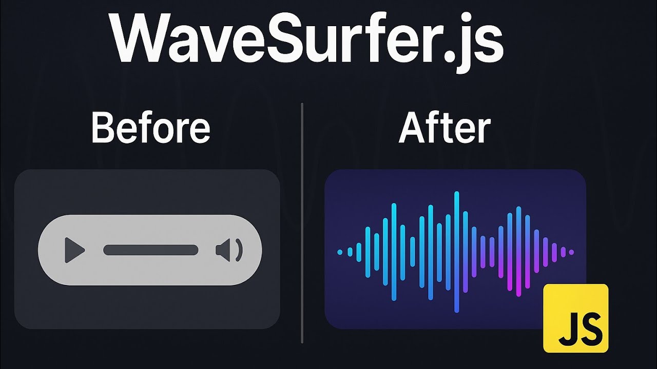 WaveSurfer.js From Beginner to Professional | Visual Control of Audio Waves with Quality
