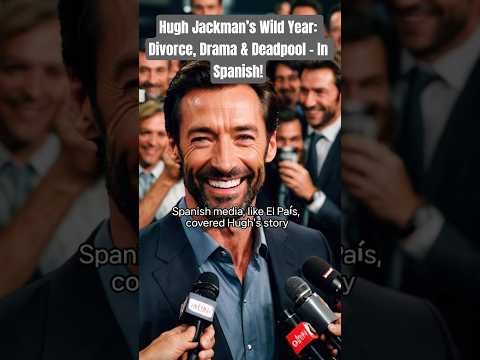 Hugh Jackman’s Wild Year: Divorce, Drama & Deadpool – In Spanish!#SpanishForBeginners#spanishlesson