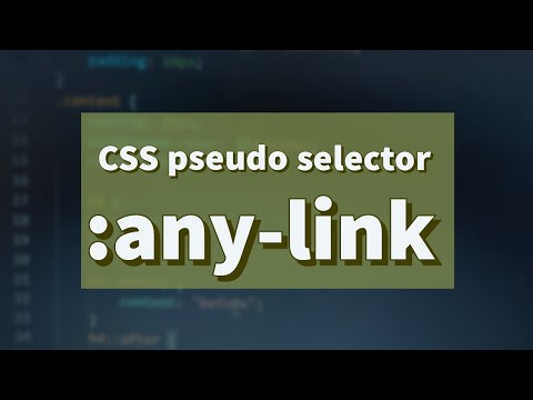 Learn CSS :any-link Selector In 2 Minutes !
