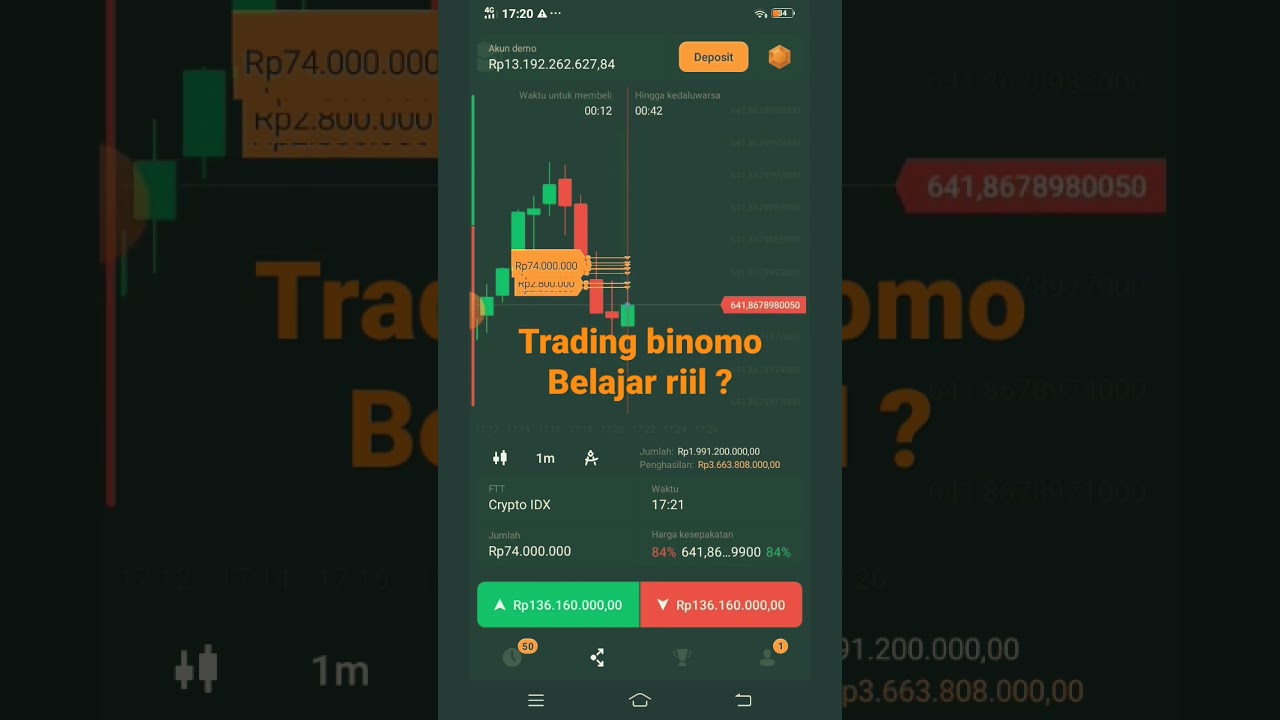 TRADING BINOMO !!! BELAJAR DEMO !!!! #binaryoptions #binomo #tradingpemula #analisateknikal #ctcnta