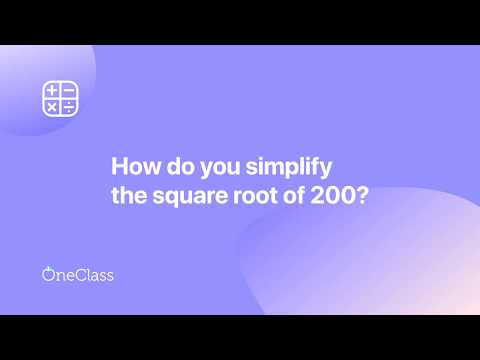 square root of 200 in radical form