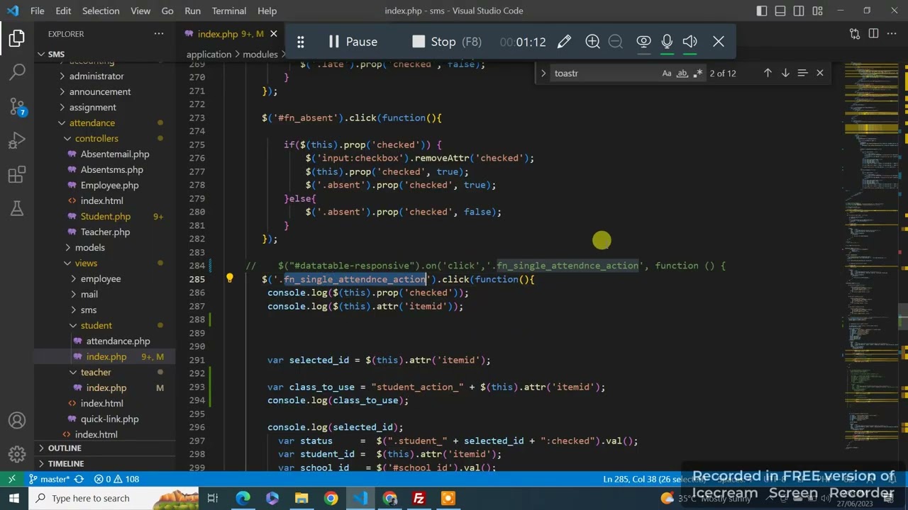 jQuery events on responsive datatables not working