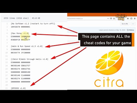 How to find Correct Cheat CODES for CITRA/3DS games
