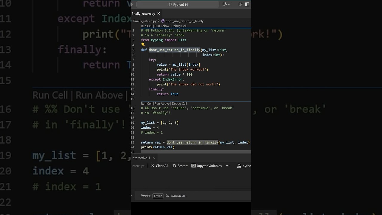 Python 3.14 Helps Us “Finally” Stop Using this Anti-Pattern #python #programming
