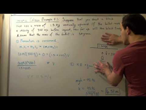 Inelastic Collision Example # 3
