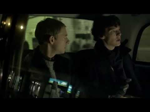 Sherlock Holmes and Watson Conversation in a cab