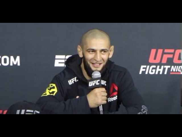 What happened to Khamzat Chimaev's lip?