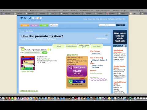 Podcasting with Talkshoe Tutorial