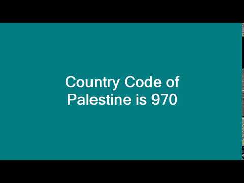 Country Code of Palestine is 970