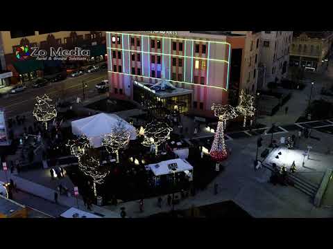 Drone watching Light Up Appleton 11 23 19