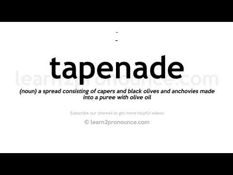 How to pronounce Tapenade | English pronunciation