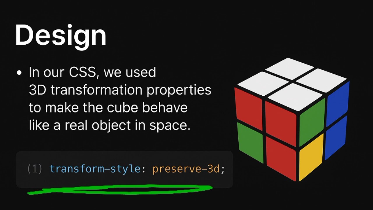 CSAM 112 LINEAR ALGEBRA FINAL PROJECT 3D GRAPHICS TRANSFORMATIONS (2x2x2 Rubik's Cube)
