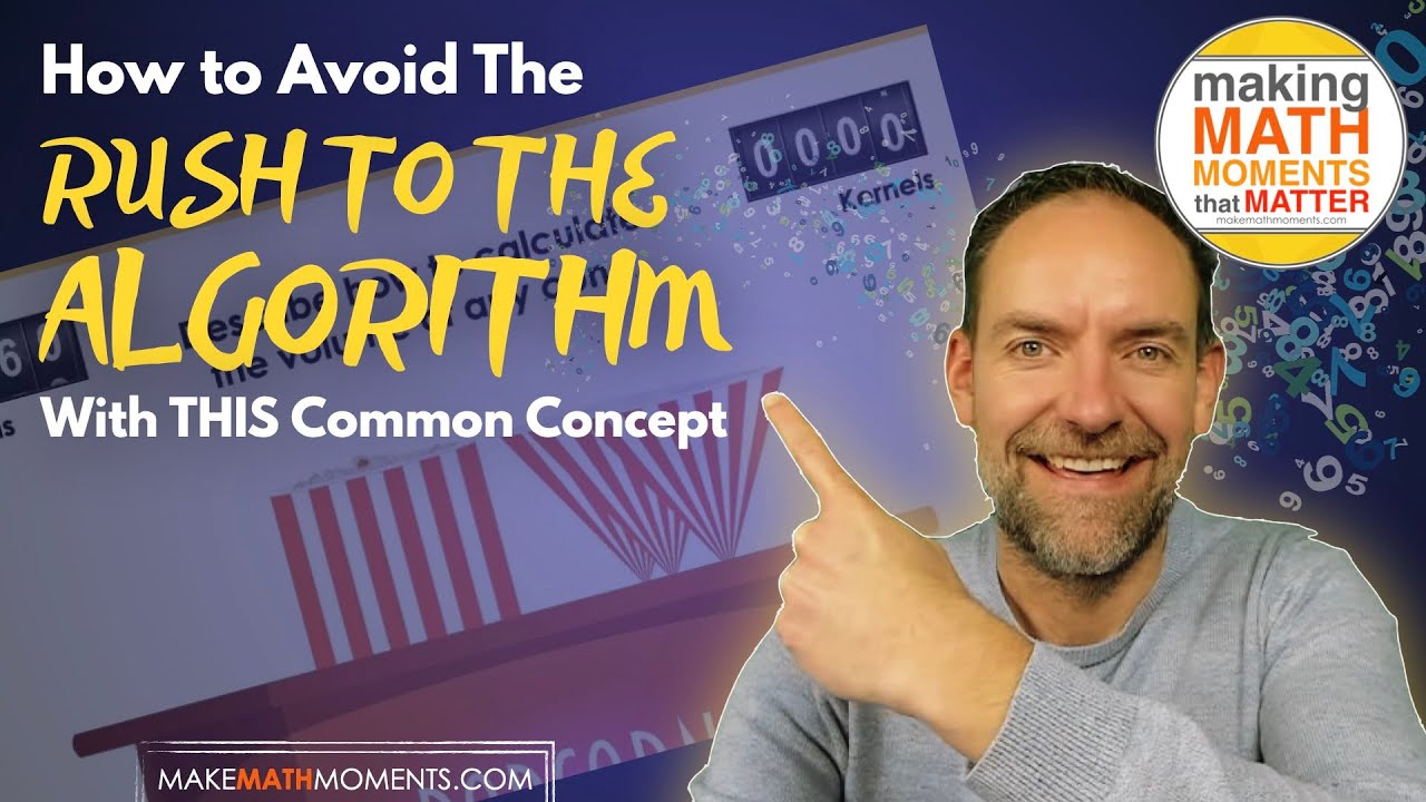 How To Avoid The Rush to the Algorithm With THIS Common Concept