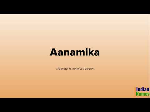 How to pronounce Anamika | Pronounce Indian Names