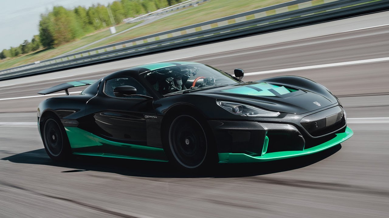Rimac Nevera sets 23 world records in 1 day - Onboard cam