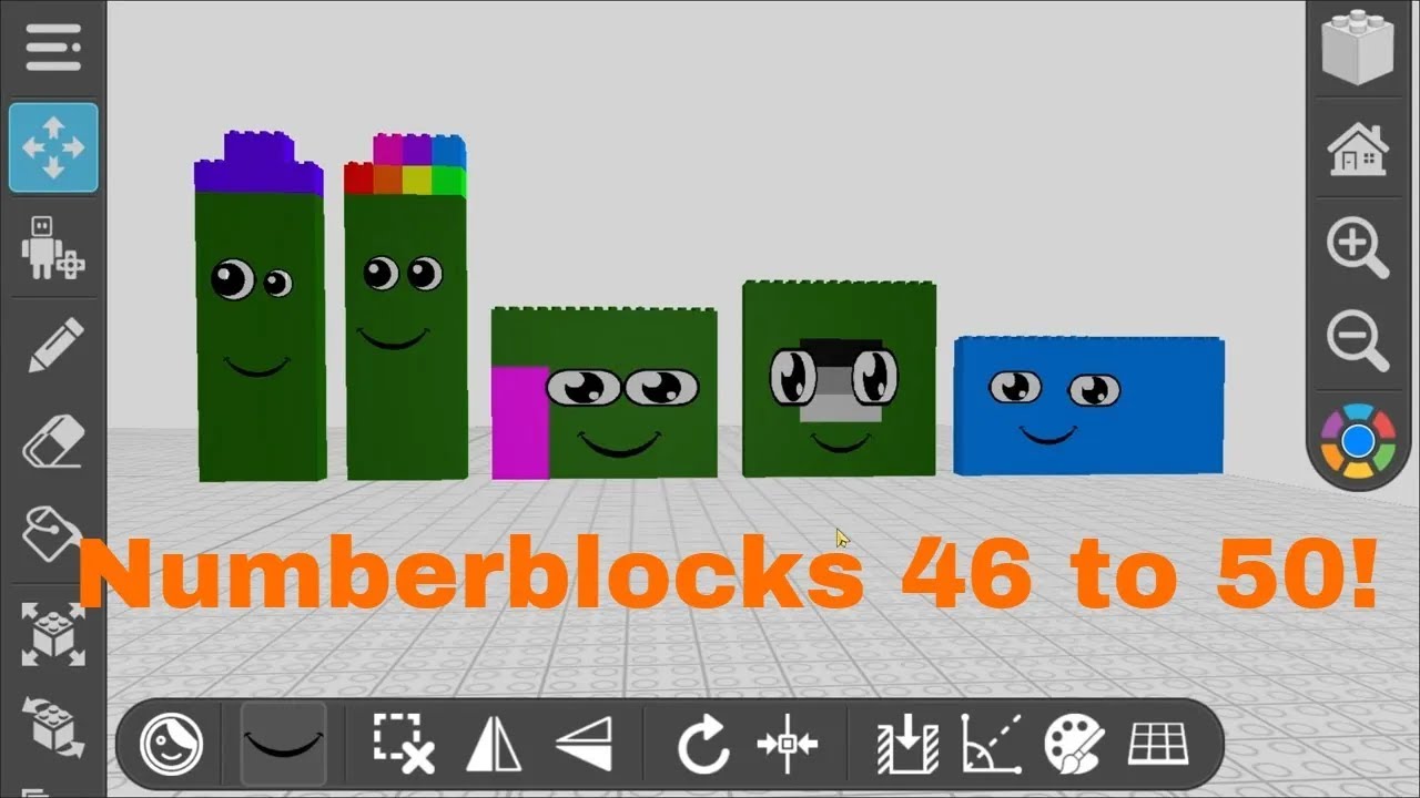 Building Numberblocks 46 to 50!