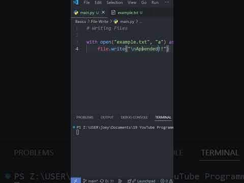 Python Basics: WRITE FILES in Under a Minute! ????????