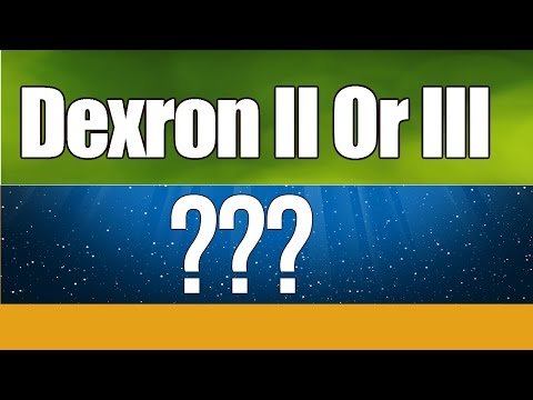 What is the difference between Dexron-II and Dexron-III?