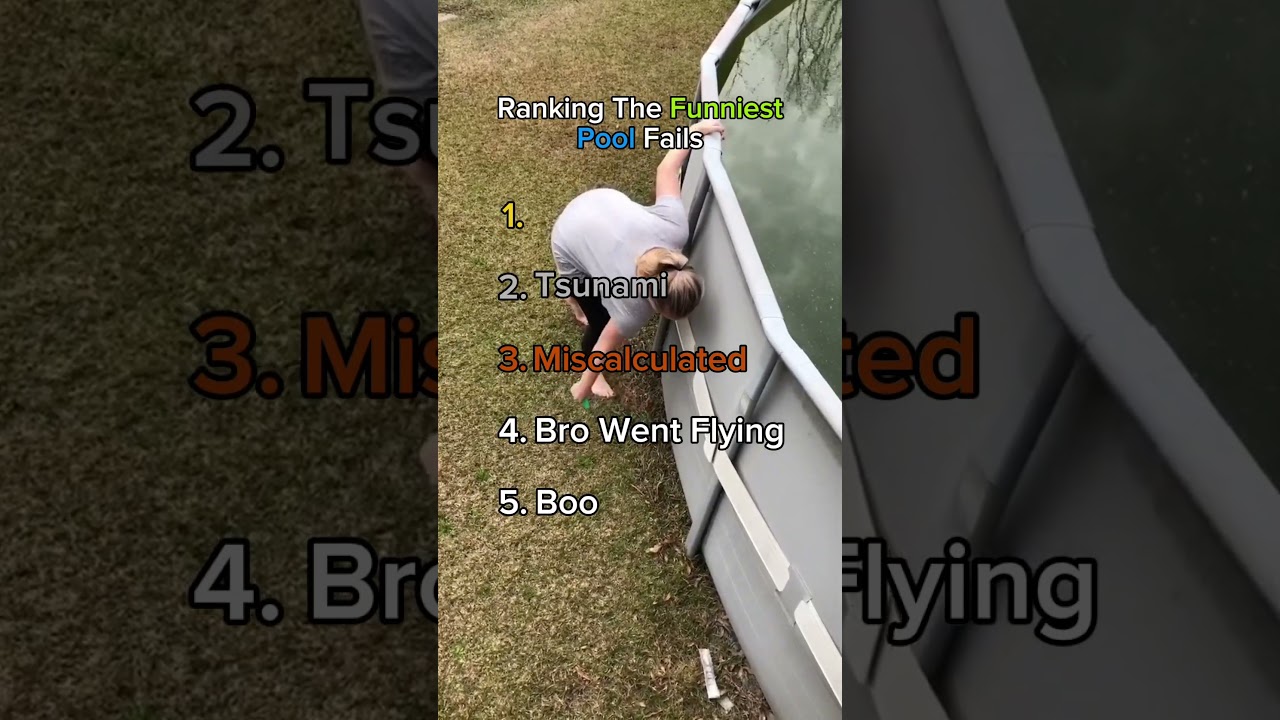 Ranking The Funniest Pool Fails #pool #fail #funny #top5