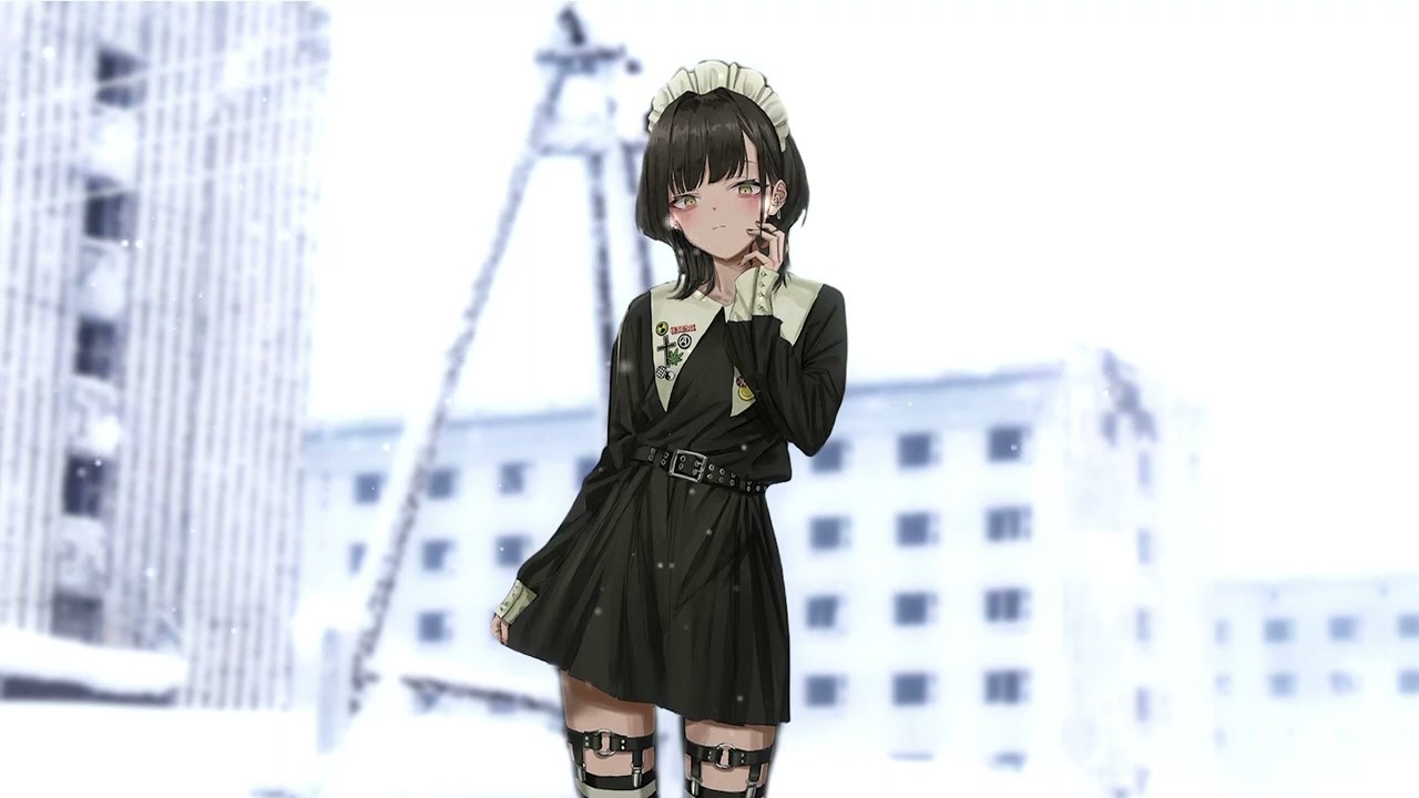 Gothic Anime Maid Live Wallpaper 4K Loop