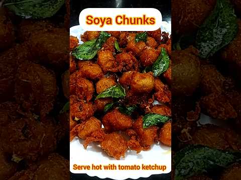 Soya Chunks Crispy Snacks | | Meal maker fry recipe #Snacks #soya #shorts