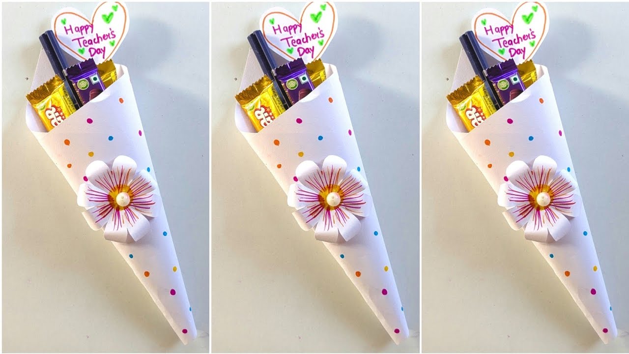 DIY Happy Teacher's day gift ideas 2025 / Teacher's day pen gift / Teacher's day card ideas easy