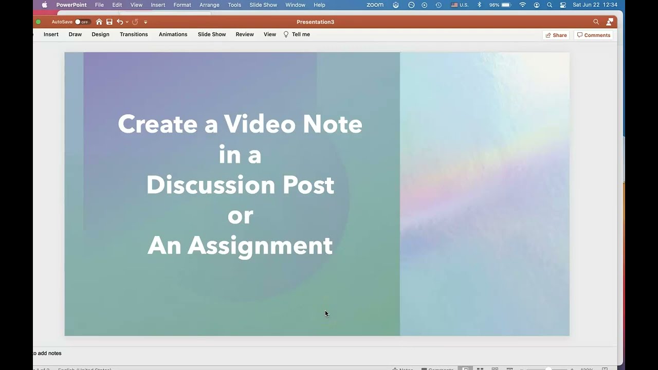 How to Record a video note in Brightspace course