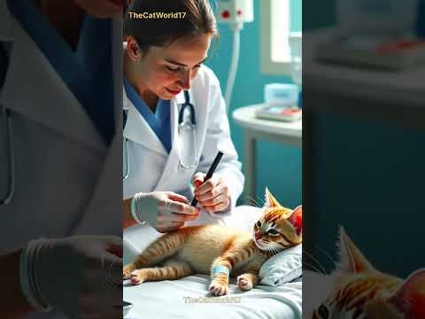 Hospital for Cats | Kitten Treatment Moment | Cute Medical Video 😿🩺 #cat #catshorts #hospital #seak