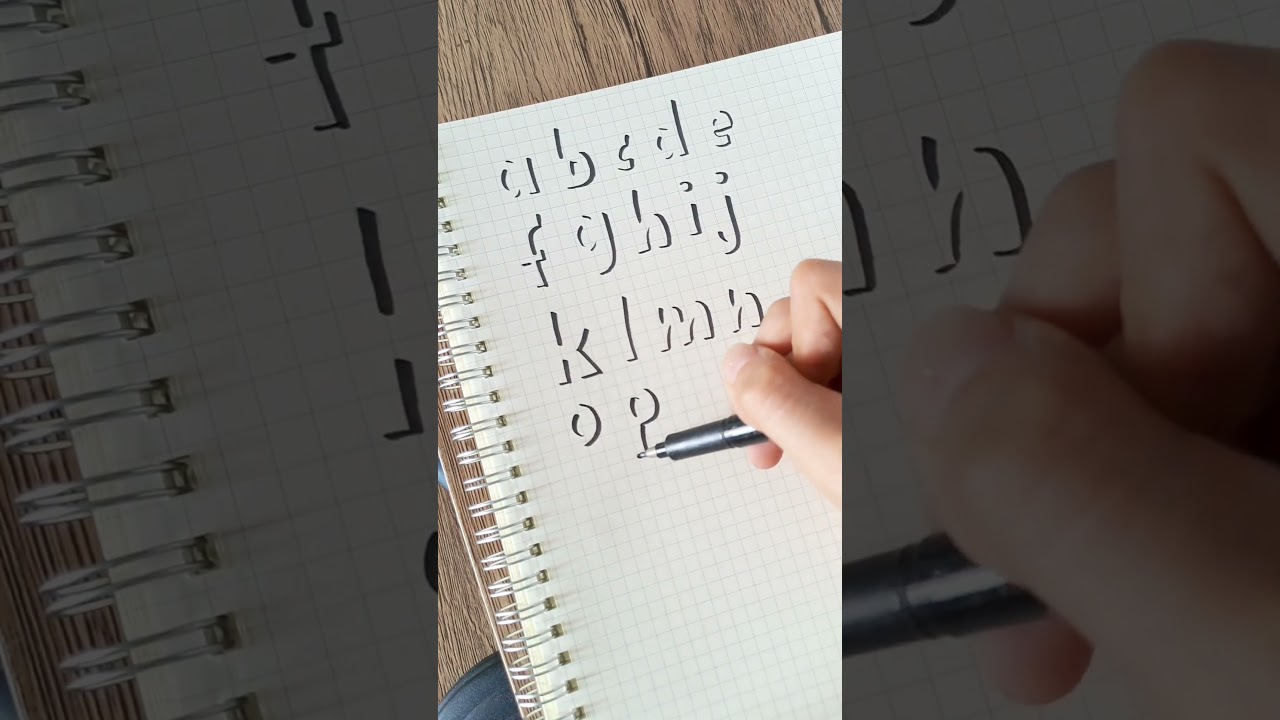 Shadow Lettering (Lowercase) #shadowlettering #fyp #fypシ #lettering #tutorial #foryou #foryourpage