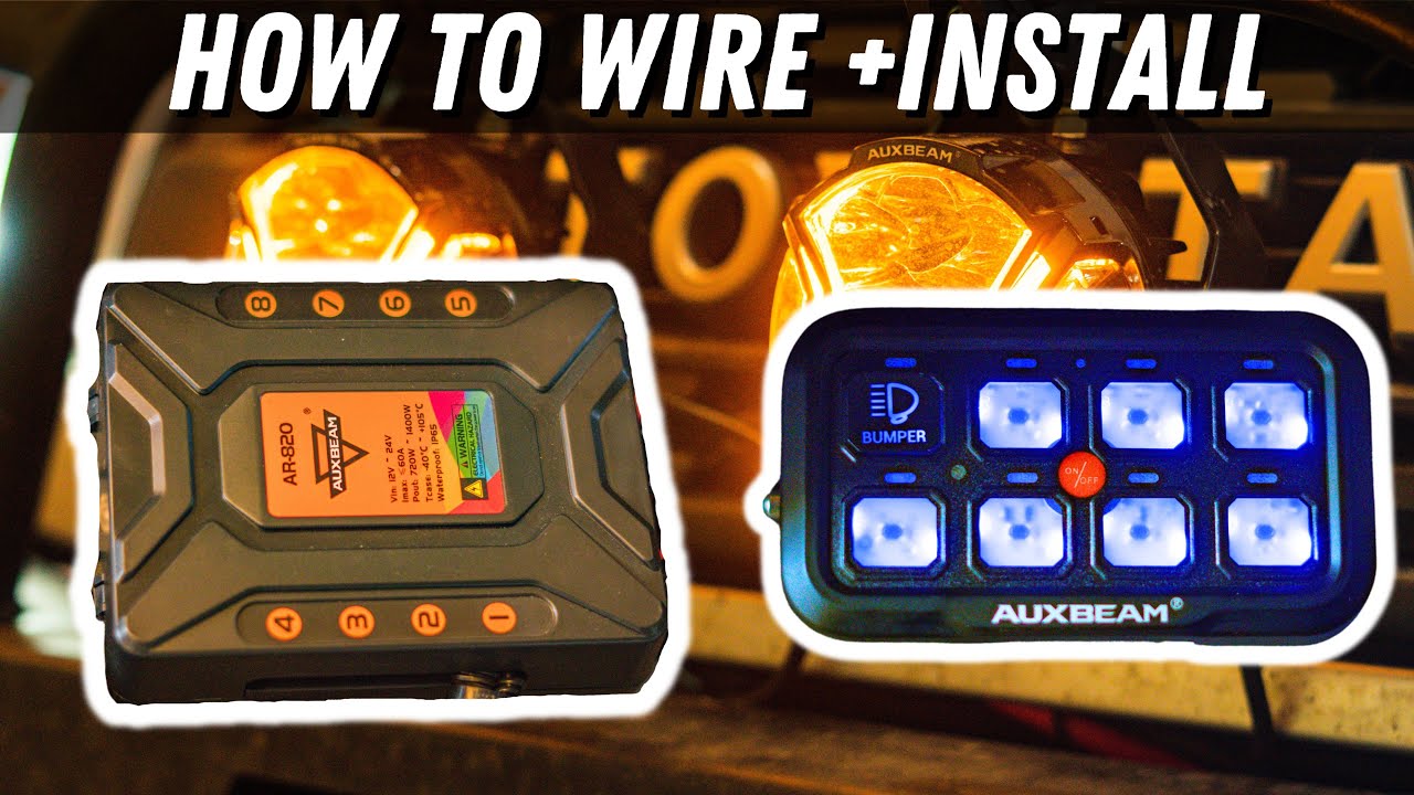 How To Install & Wire Auxbeam Switch Panel, Fuse Block, & Driving Light