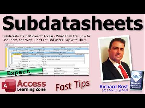 Subdatasheets in Microsoft Access - What, How, & Why (I Don't Let End-Users Play With Them)