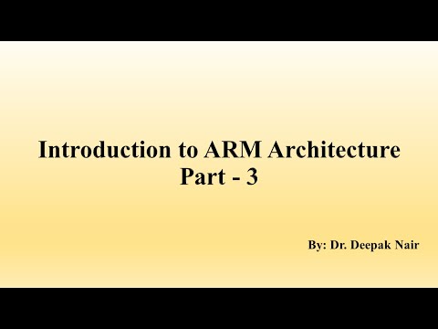 Lecture 6 - Introduction to ARM Architecture 3