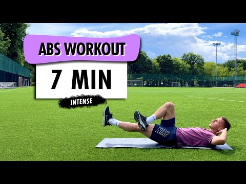 Intense Abs Workout For Football Players | BODYWEIGHT | 7 MINS